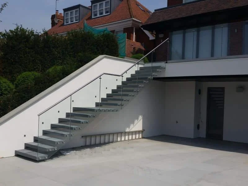External Staircase Design Perforated Staircase Designs With Enchanting