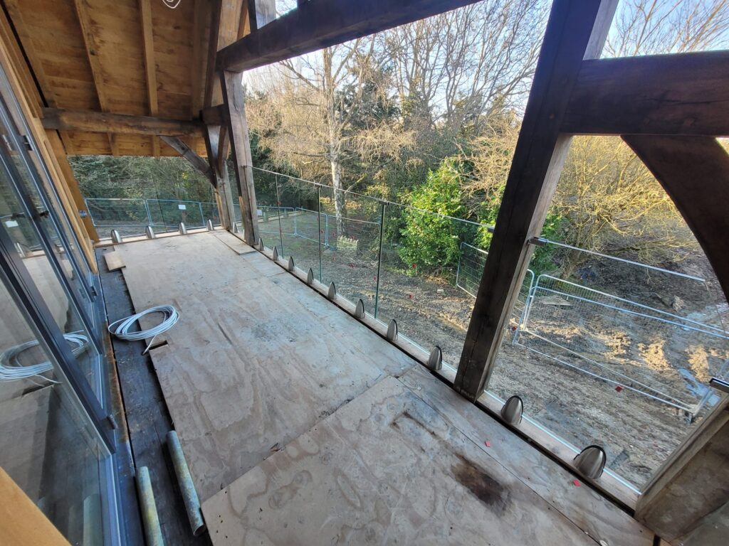 Our beautiful frameless glass floor supports - Glass Balustrade Company