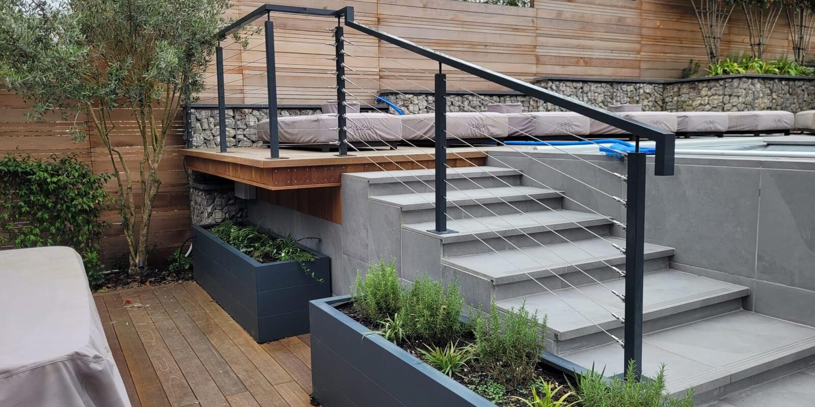 Wire Balustrade Project at RHS Chelsea Flower Show - Glass Balustrade ...