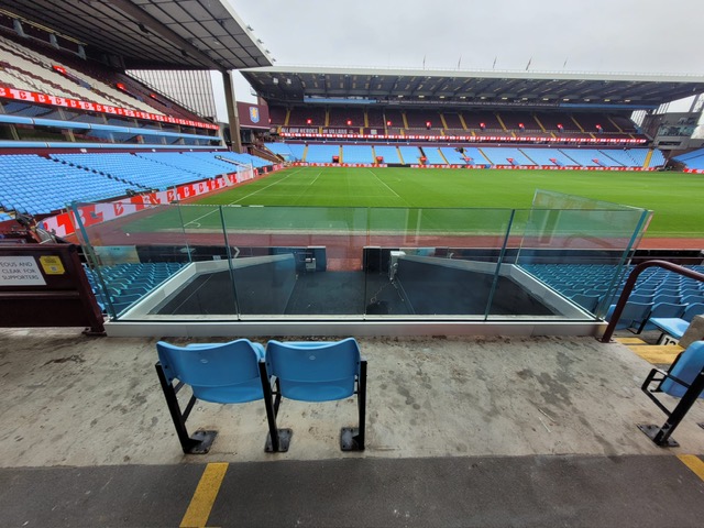 Frameless Glass Balustrade Installation at Aston Villa Football Stadium ...